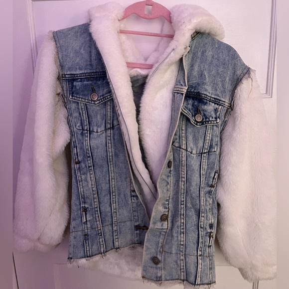 Fashion Nova | Jackets & Coats | Fashion Nova Jean Jacket With Furry ...